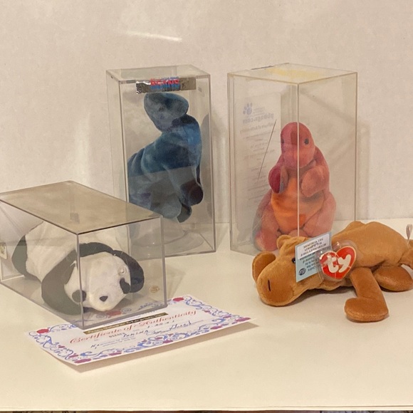 Ty | Toys | 4 Ty Beanie Babies Retired Authenticated | Poshmark